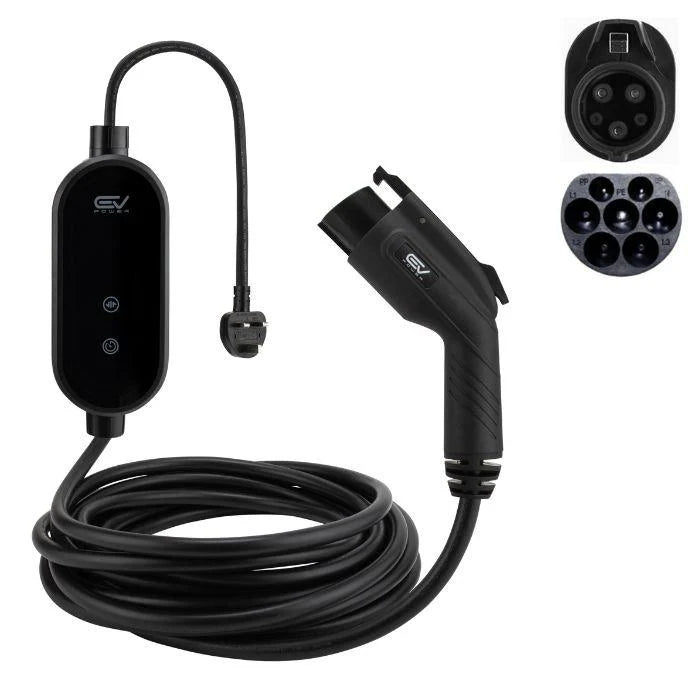 Type 1 to 3 Pin Charging Cable – EV Cable Shop